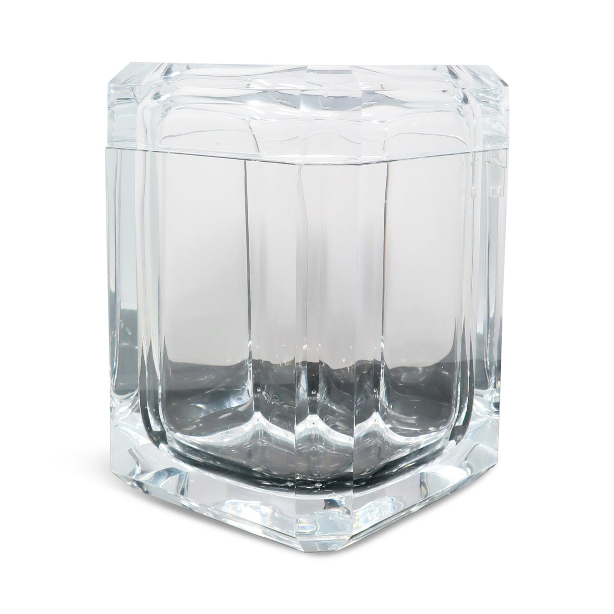 Vintage Faceted Lucite Ice Bucket | Tenon Design