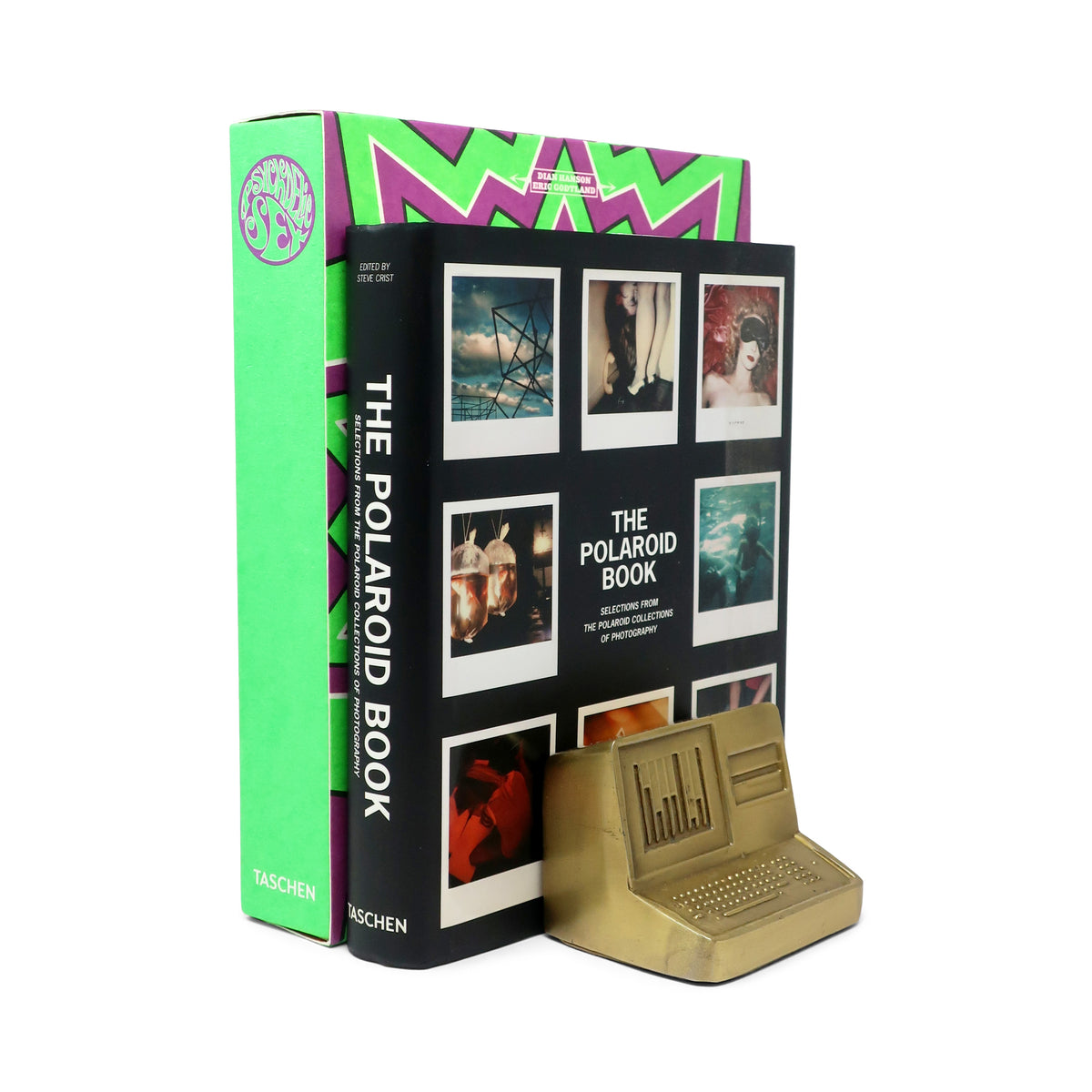 1980s Brass Computer Bookends | Tenon Design