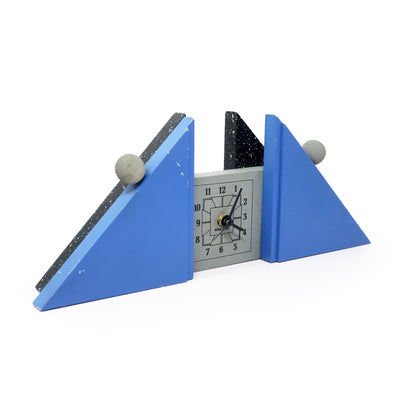 1980s French Postmodern Mantle Clock | Tenon Design