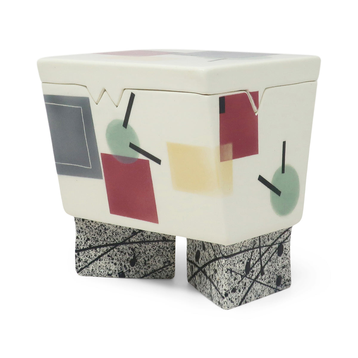 Postmodern Ceramic Box by Rita Duvall (1987) | Tenon Design