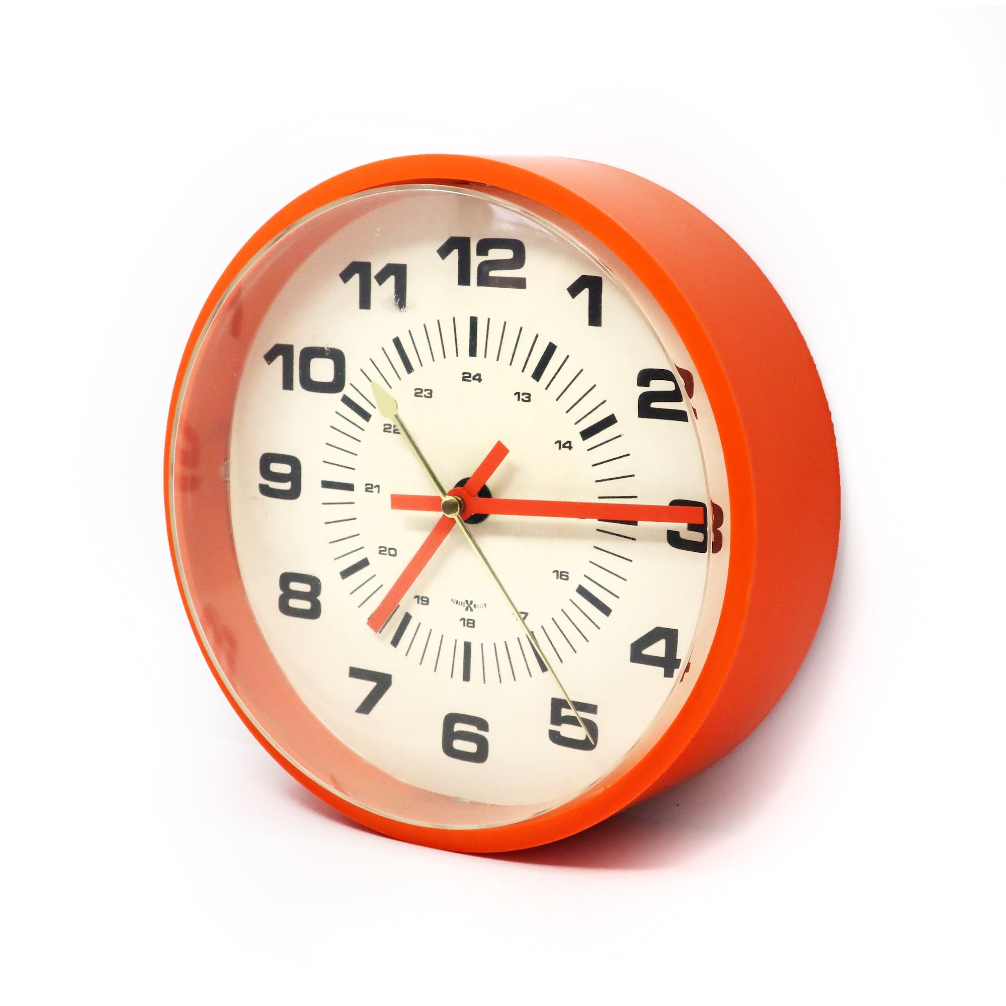Vintage Orange Wall Clock by Howard Miller | Tenon Design