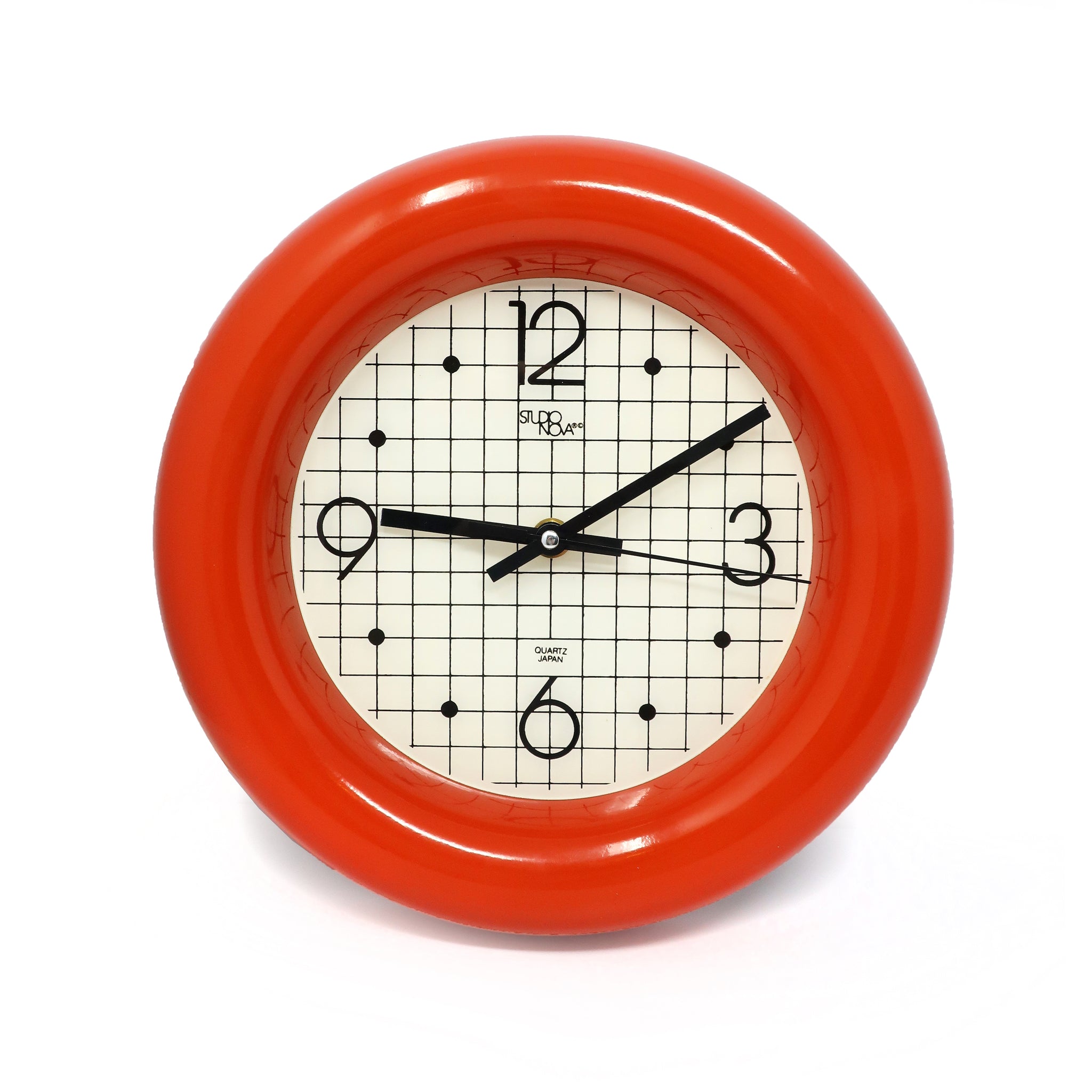 1980s Graphic Ceramic Wall Clock by Studio Nova Japan | Tenon Design