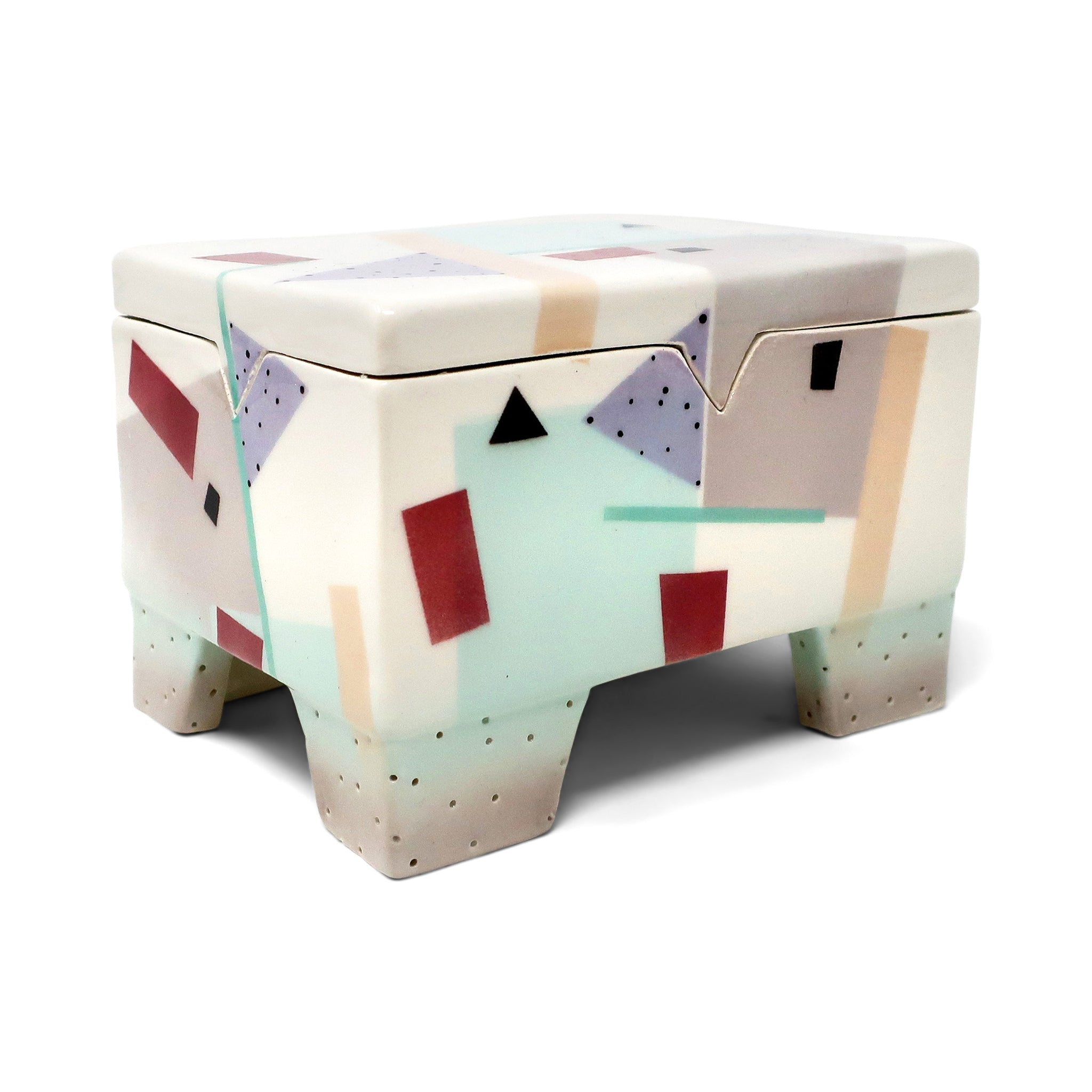 Postmodern Ceramic Box by Rita Duvall (1983) | Tenon Design