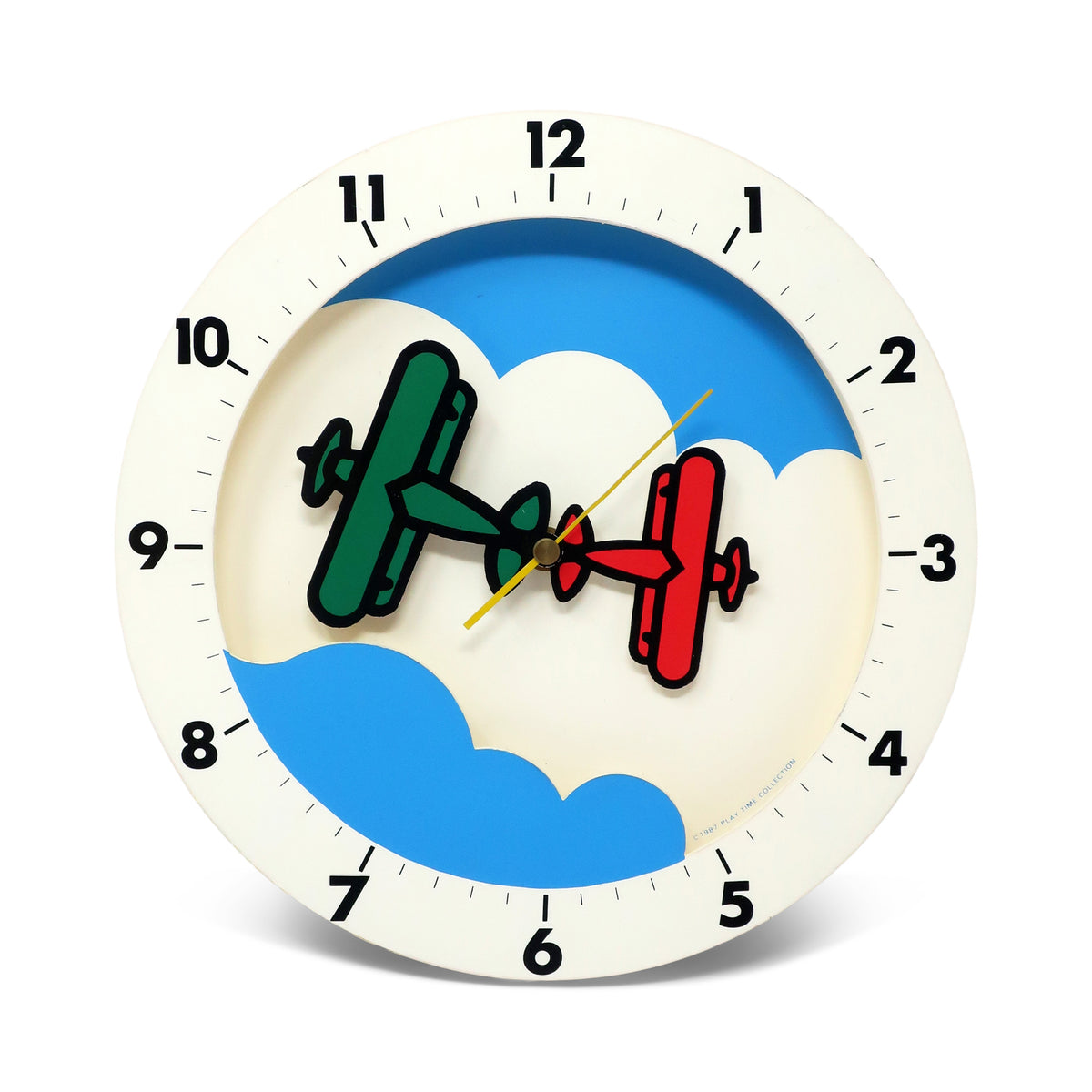 1987 Postmodern Airplane Clock by Play Time | Tenon Design