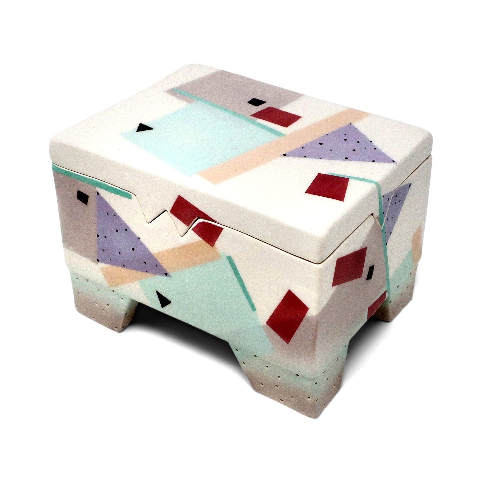 Postmodern Ceramic Box by Rita Duvall (1983) | Tenon Design