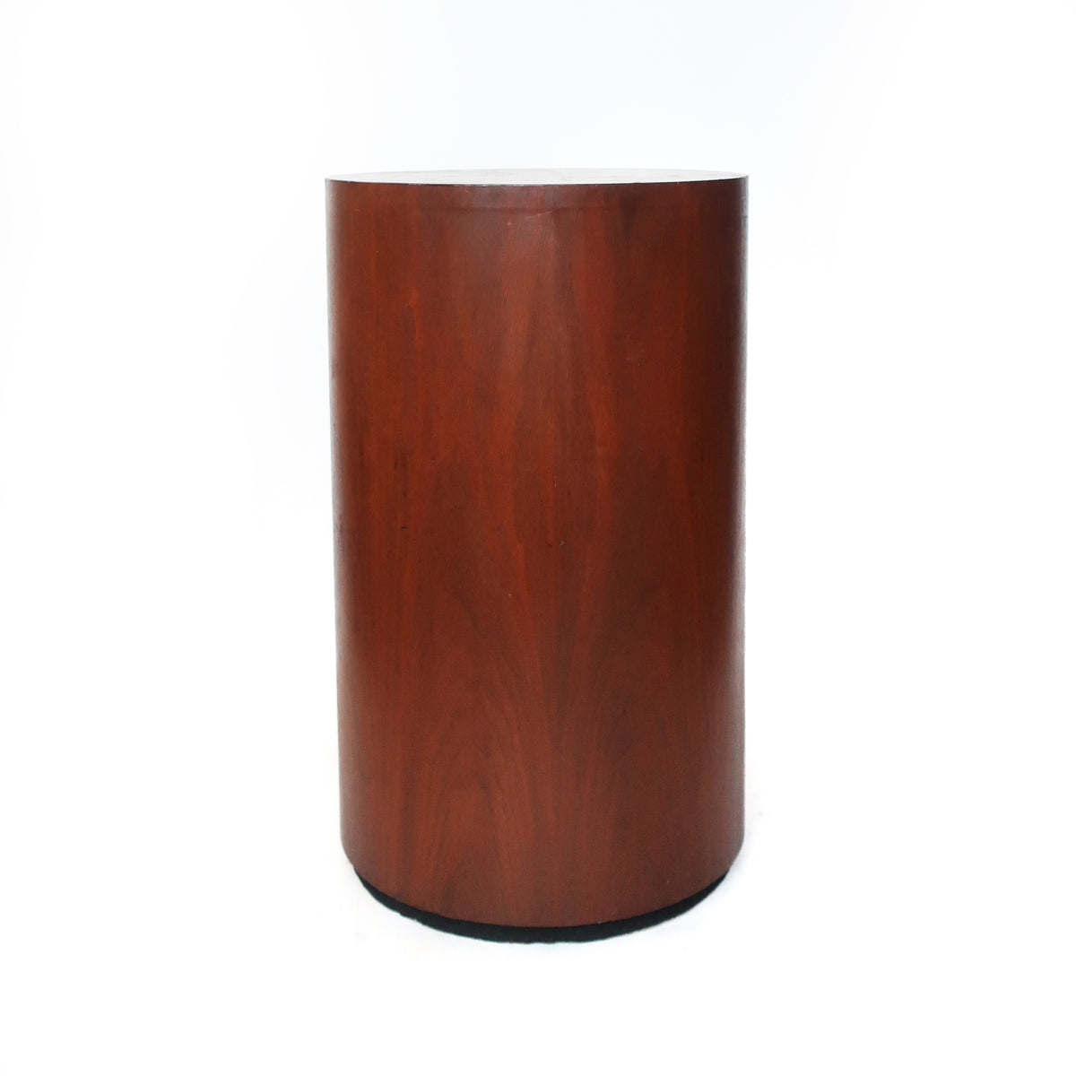 Walnut Drum Pedestal Table Attr. to Paul Mayen for Habitat / Intrex ...