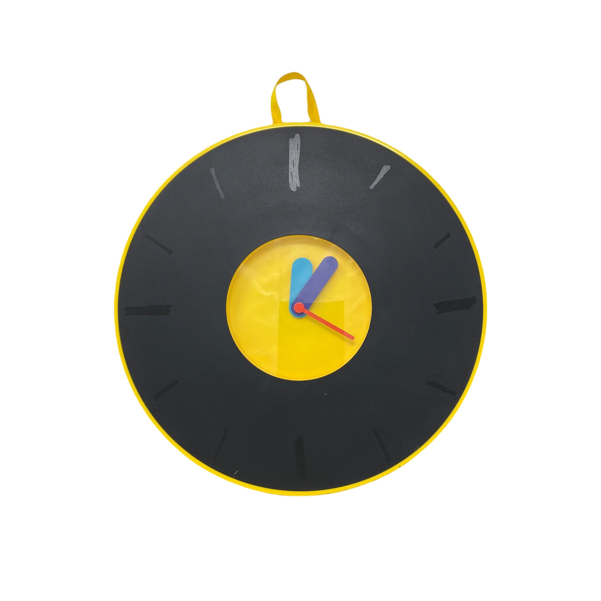 1990s Yellow and Black Plastic Wall Clock by Chenyi Ke for IKEA | Tenon ...