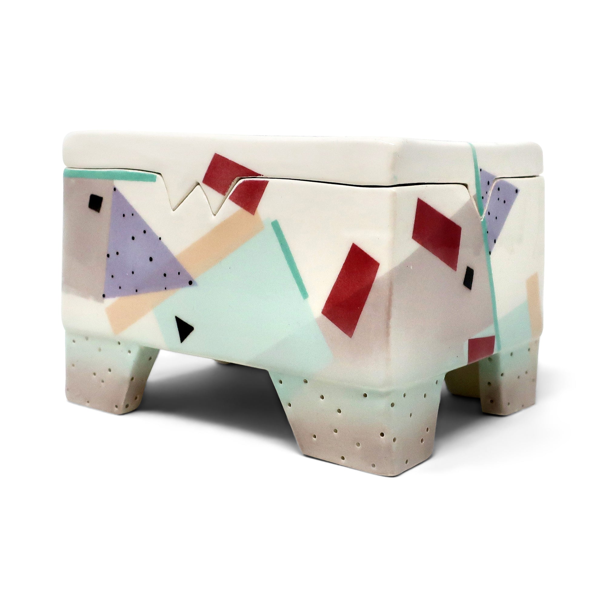 Postmodern Ceramic Box by Rita Duvall (1983) | Tenon Design