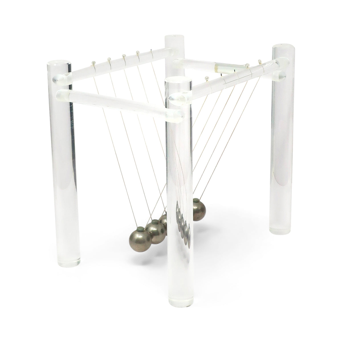 1970s Lucite Newton's Cradle and Kinetic Toy | Tenon Design