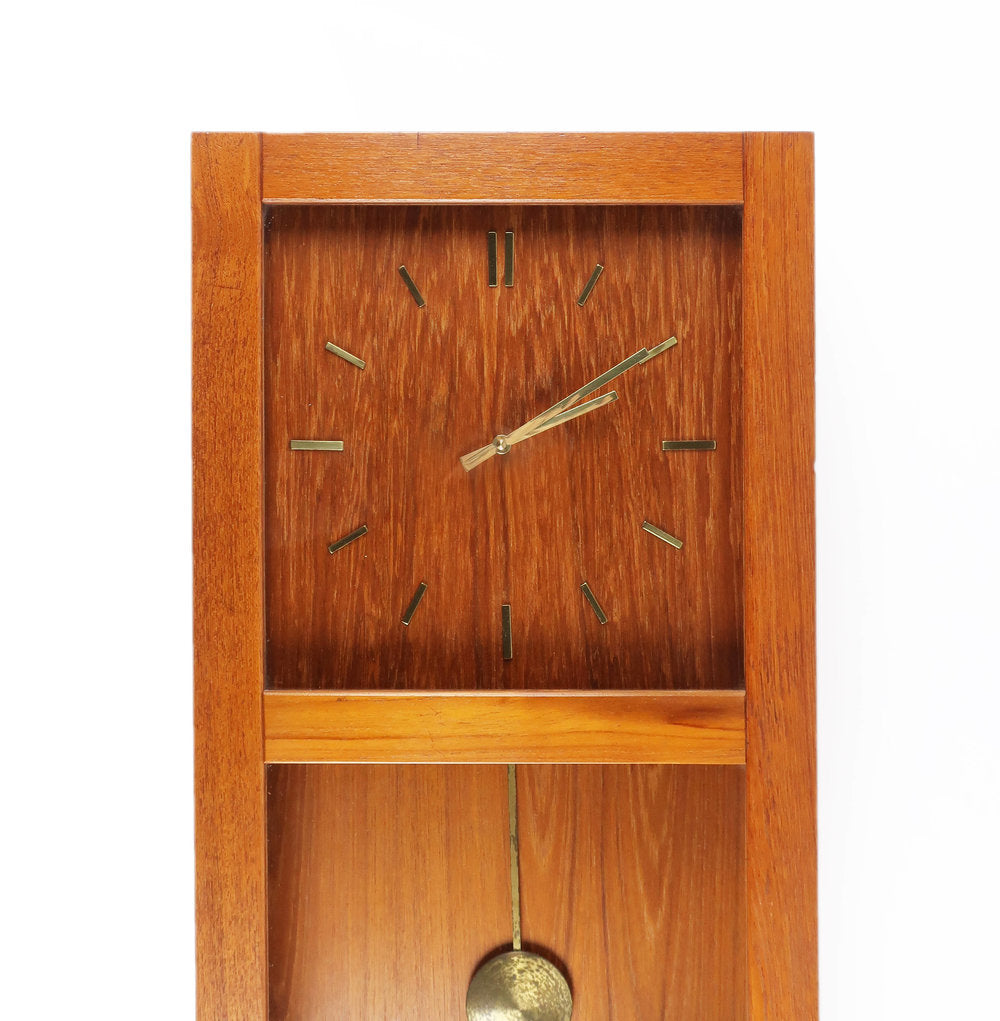 Danish Modern Teak Wall Clock By Westminster | Tenon Design