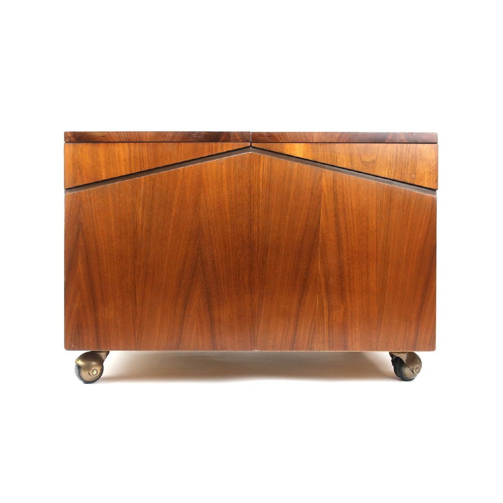Lane Walnut Record Storage Chest/Cabinet | Tenon Design