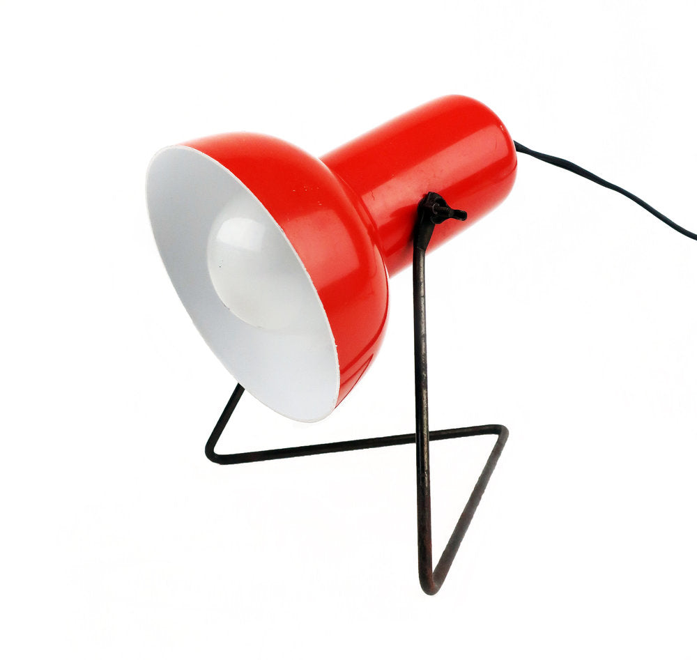 Vintage Adjustable Red Desk Lamp | Tenon Design